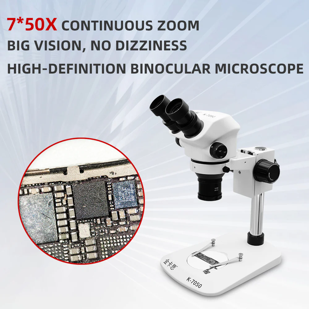 KAISI 7050 Continuous Zoom 7-50x adjustable PCB BGA inspection ...