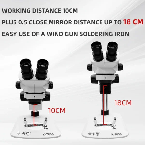 KAISI 7050 Continuous Zoom 7-50x adjustable PCB BGA inspection ...