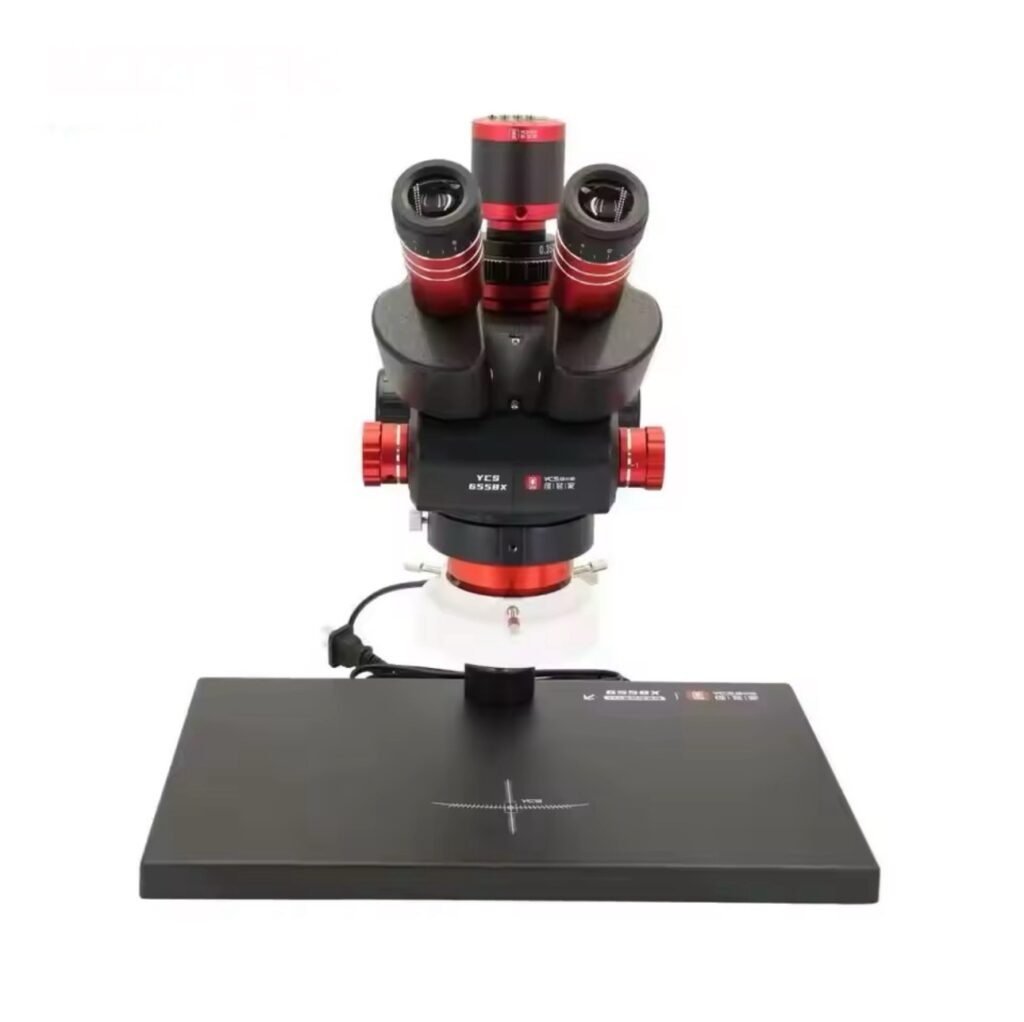 YCS-6558x Ultra HD Trinocular Microscope with Extra Large Base 6.5-58 ...