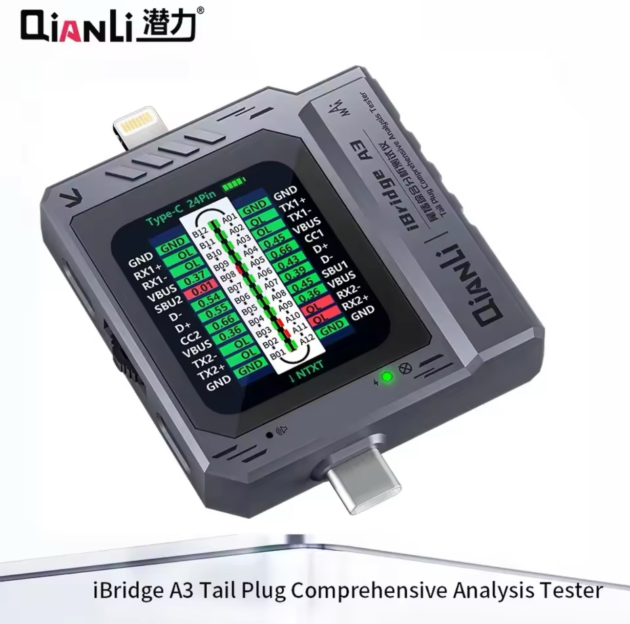 Best 1 QIANLI iBridge A3 Mobile Phone Tail Plug Detector Support ...