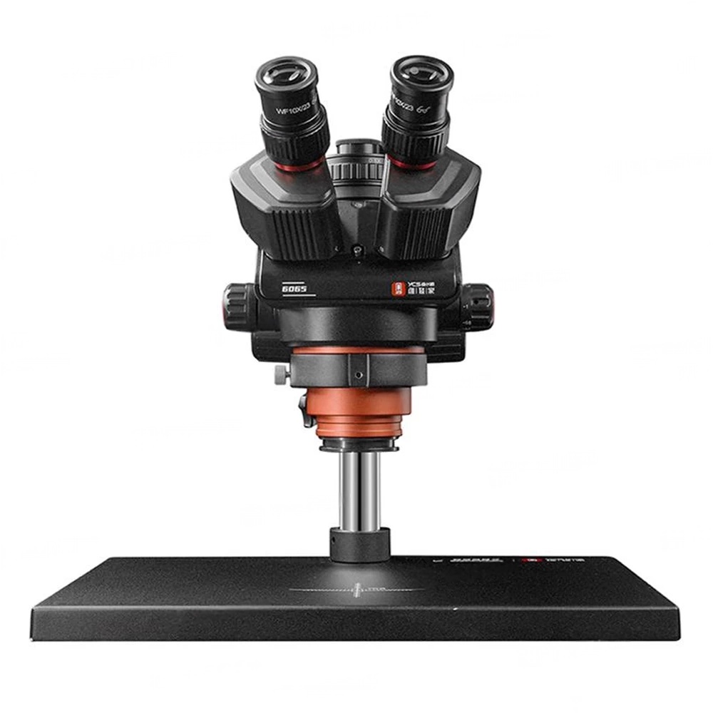 YCS 6065 Industrial Trinocular Stereo Microscope 0.6X-6.5X Zoom ...