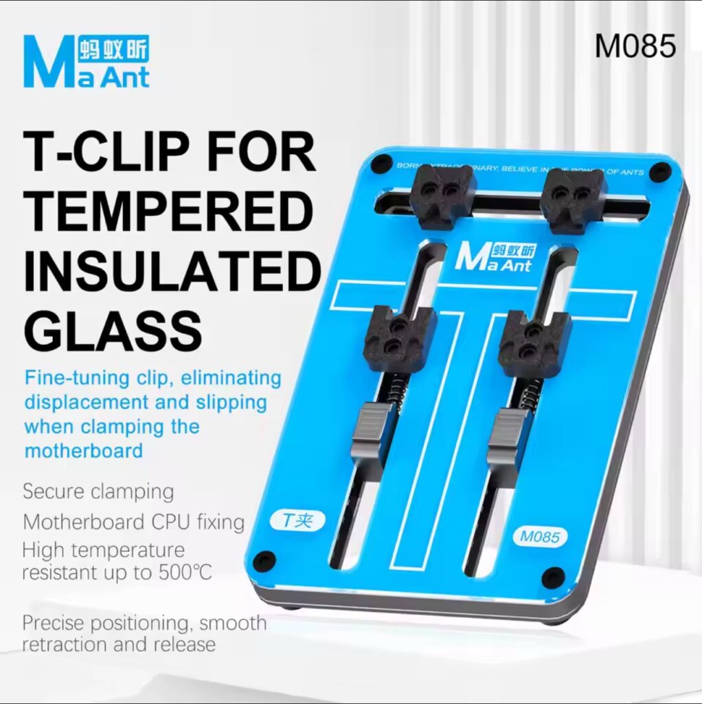 MA-ANT M085Mobile phone repair tempered heat insulation glass T fixture ...